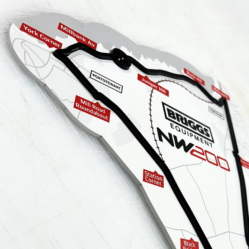 NW200 3D Track Map Plaque – Blackwater Graphics