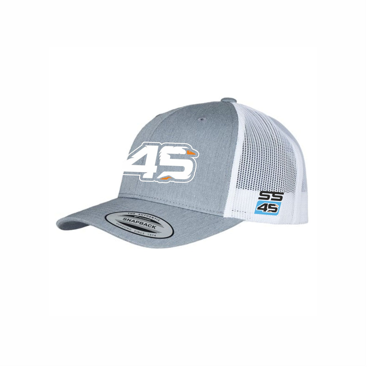 Scott Swann Grey & White Trucker Cap – Blackwater Graphics